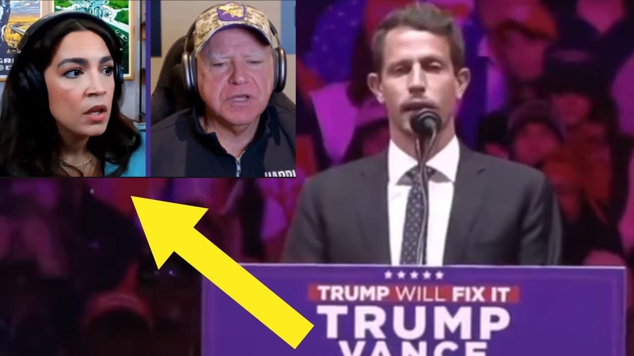 AOC & Tim Walz Triggered by Tony Hinchcliffe’s Puerto Rico Joke - YouTube