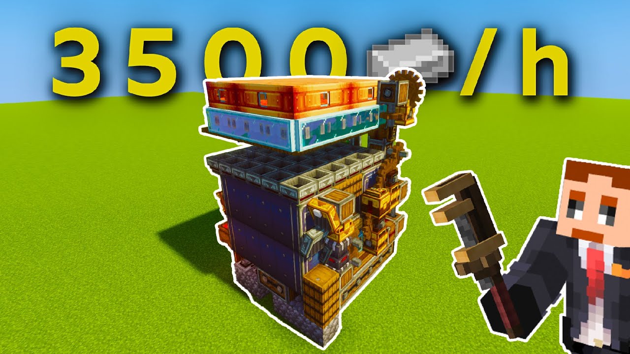 The BEST Create Mod Iron Farm Tutorial For UNLIMITED Iron - YouTube