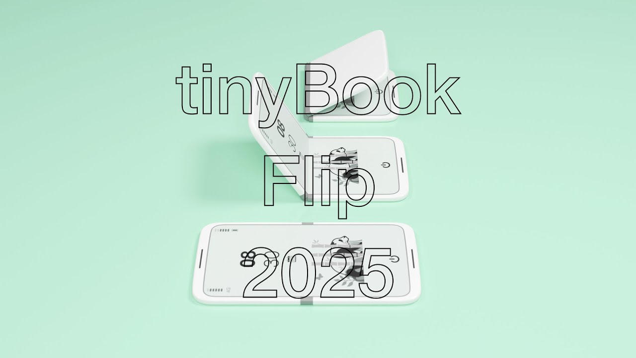 tinyBook Flip 2025, the foldable e-ink phone (concept) - YouTube