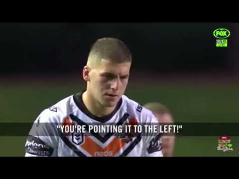 Adam Doueihi kicking with pressure
