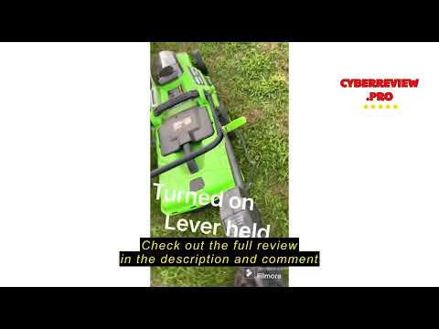 Review SOYUS Electric Lawn Mower Cordless, 15 Inch 40V Battery Powered Lawn Mower with Brushless Mot