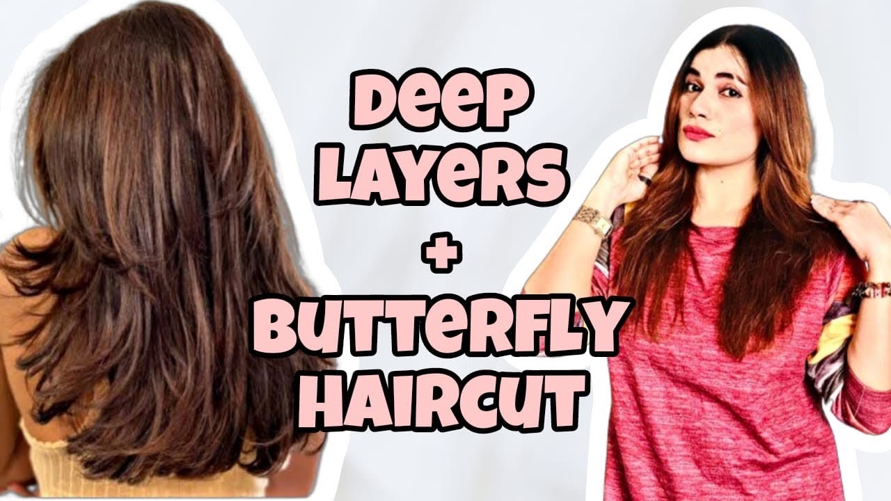 DEEP LAYERS + BUTTERFLY HAIRCUT AT HOME | HOW I CUT MY HAIRS AT HOME ...