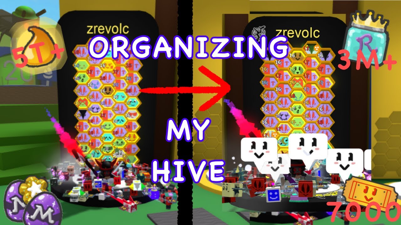 Organizing my ENTIRE Hive! | Bee Swarm Simulator - YouTube