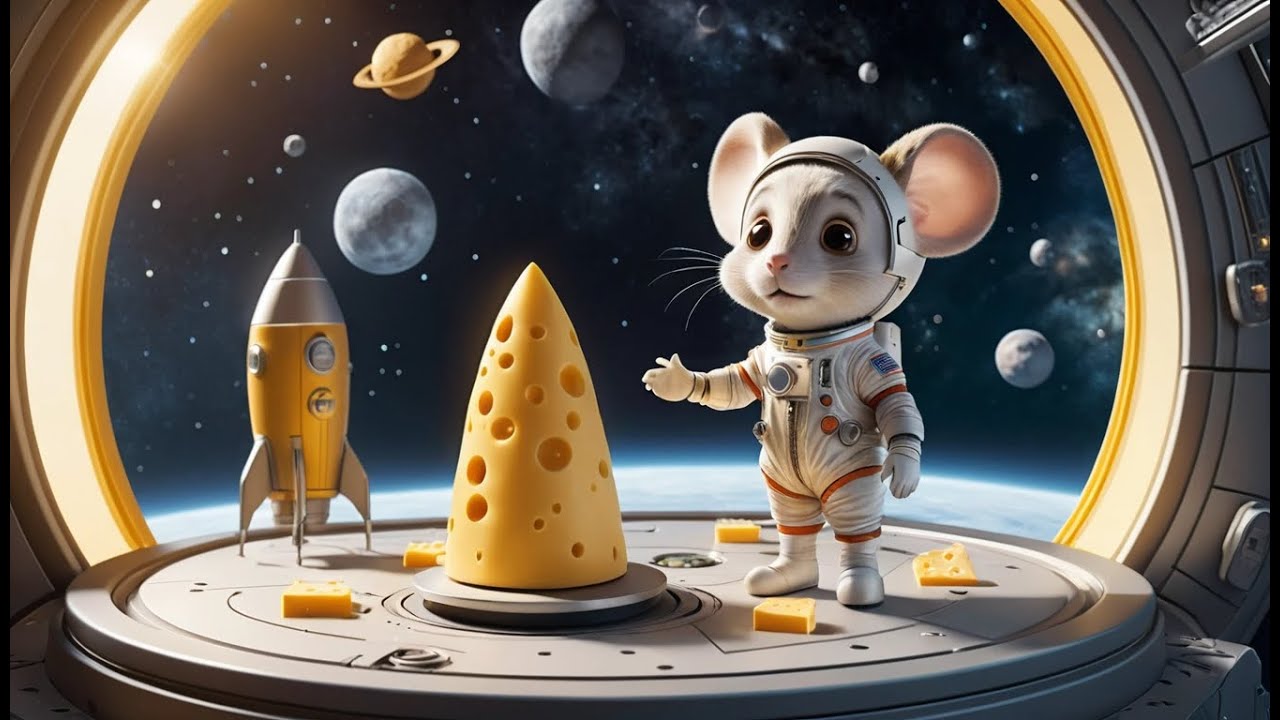 The Moon Mouse and His Cheese Rocket | Fun Nursery Rhyme for Kids ...
