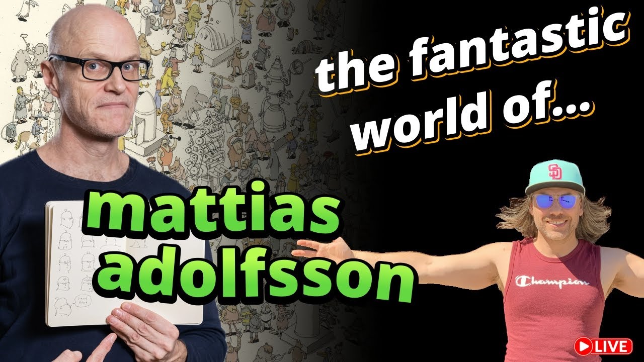the fantastic world of mattias adolfsson - master illustrator - YouTube