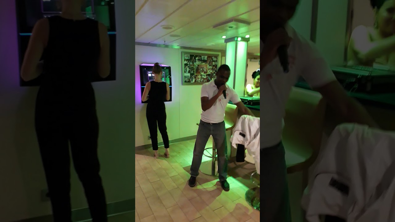Hosting Karaoke Night Show At the Crew Bar - YouTube