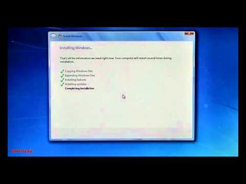Windows 7 Clean Installation - YouTube