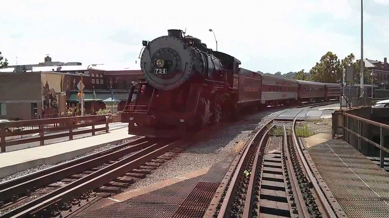 Western Maryland Steam Train 734 - YouTube