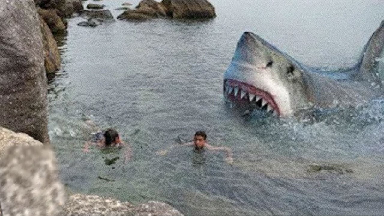 7 Tiburones MAS FURIOSOS que aparecieron de la nada - YouTube