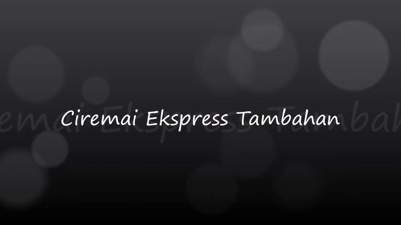 Kereta Api Ciremai Ekspress Tambahan - YouTube