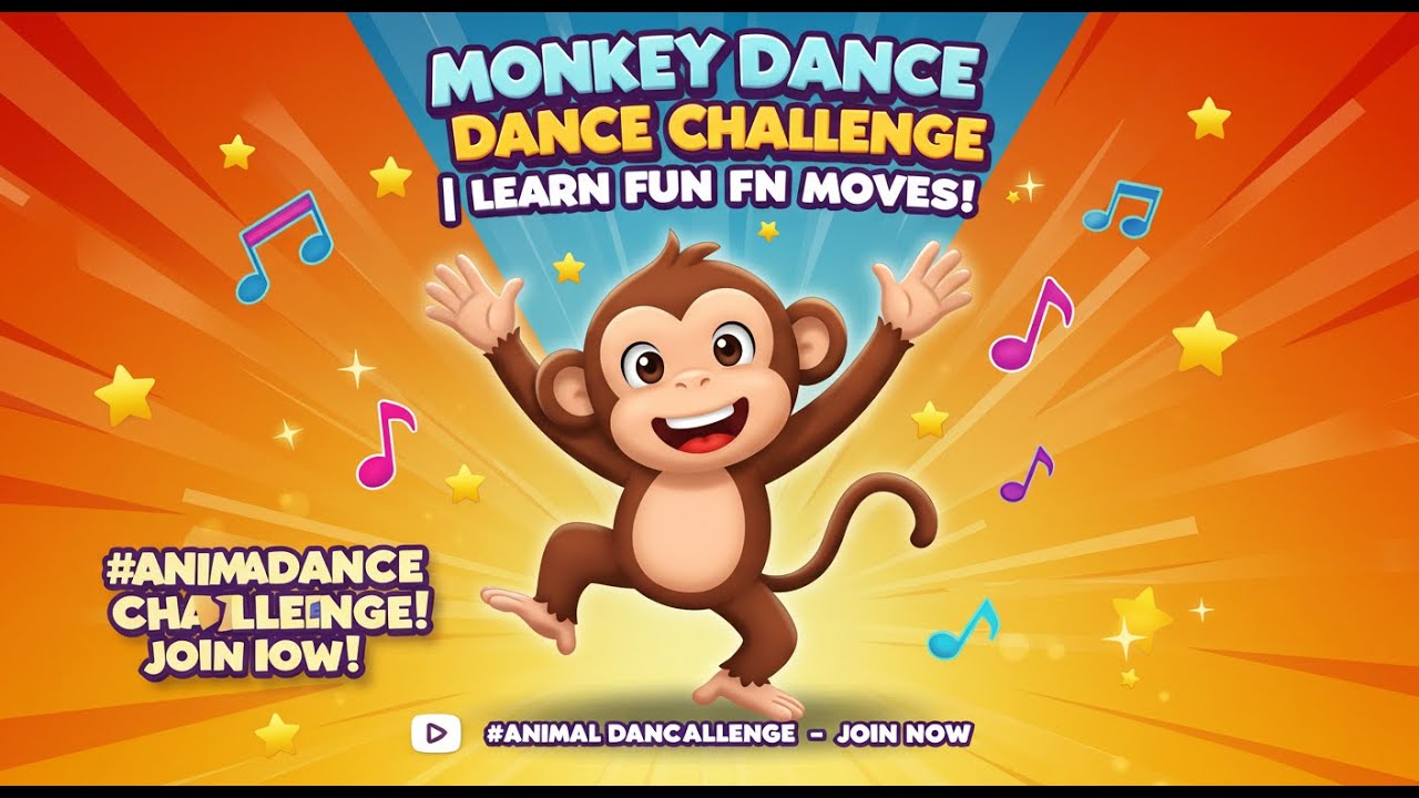 Monkey Dance Challenge | Learn the Fun Moves in 30 Seconds! - YouTube