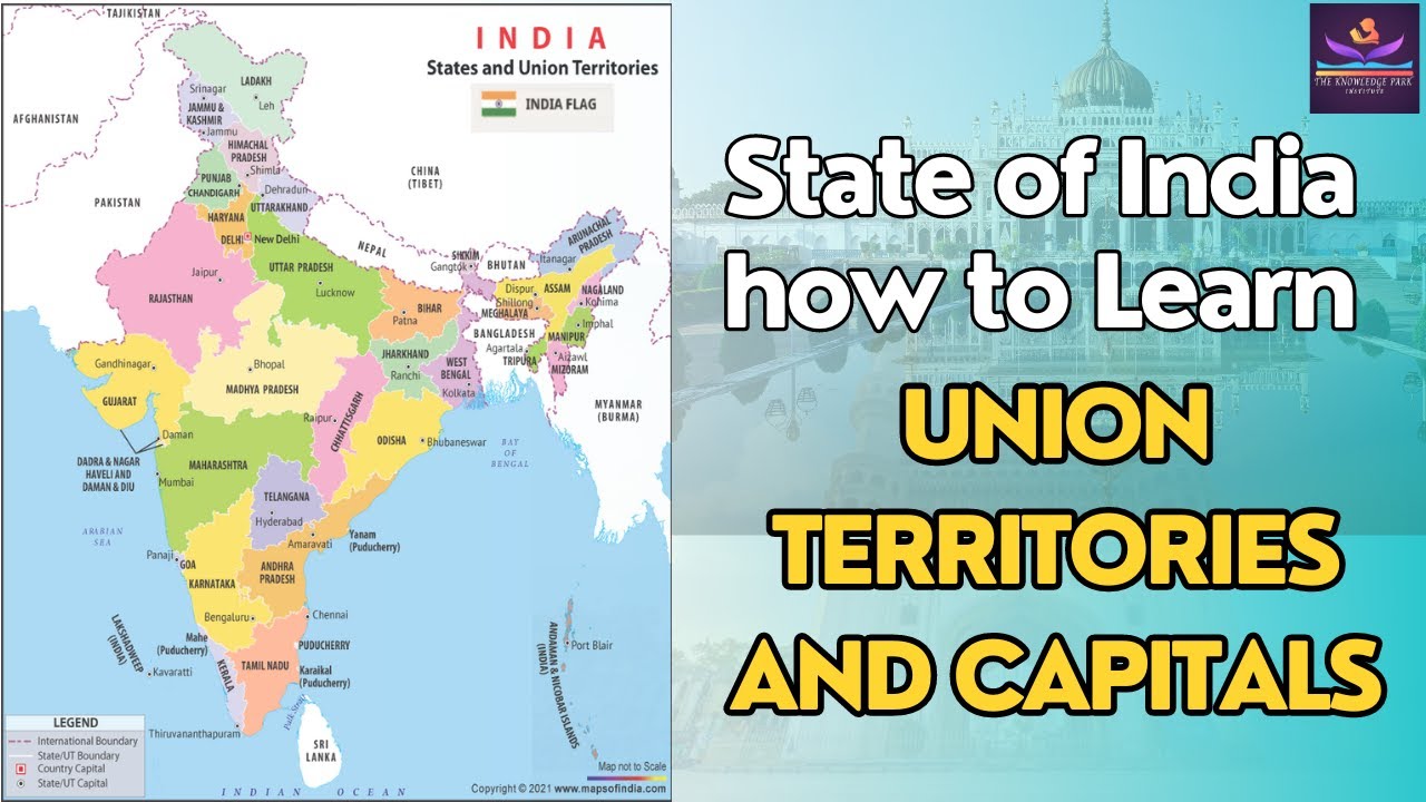 Indian States and Union Territories | State and Capitals | Education ...