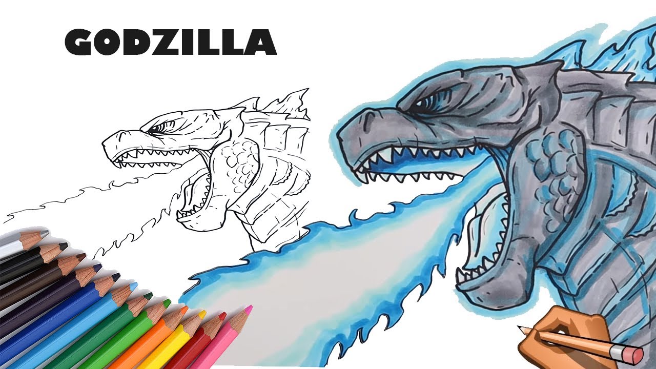 HOW TO DRAW GODZILLA - YouTube
