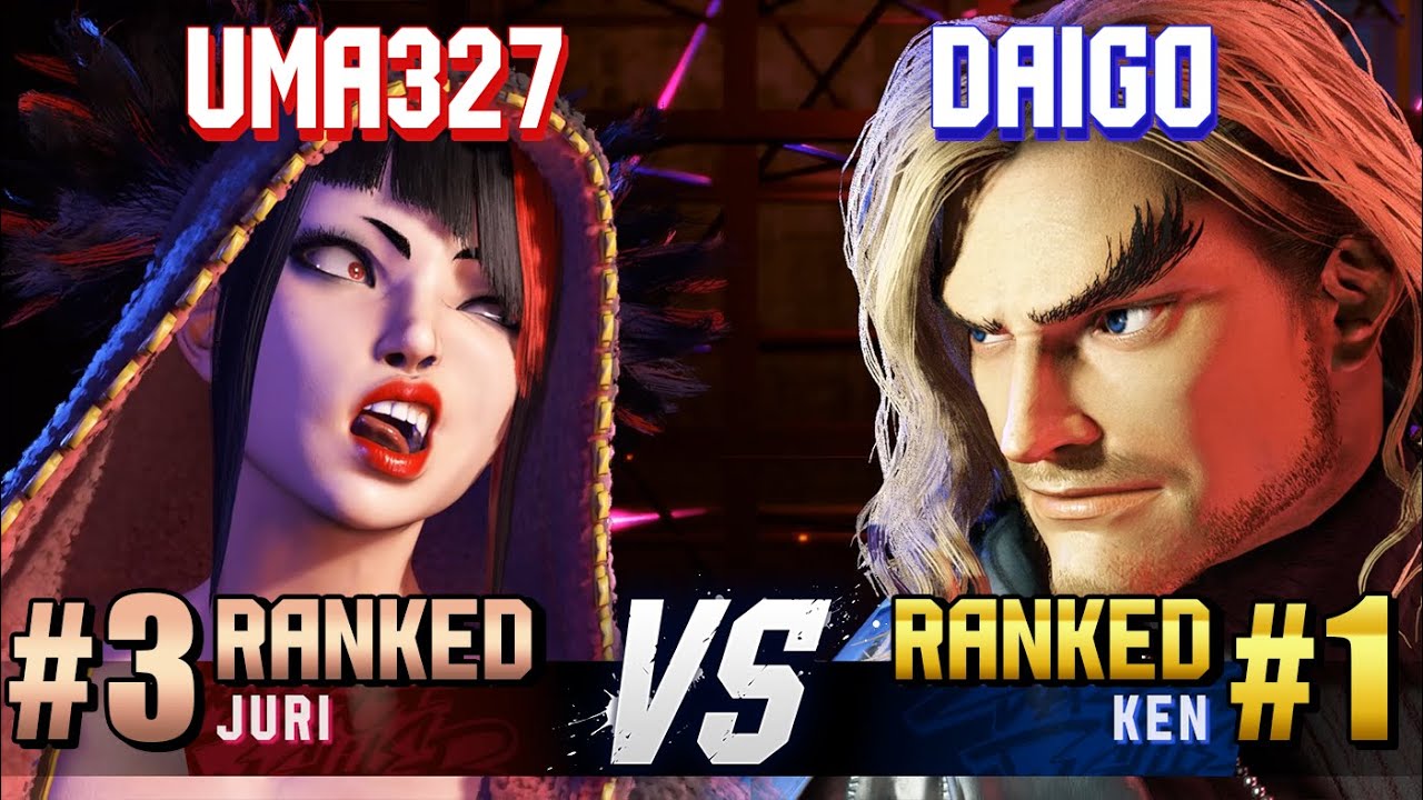 SF6 UMA327 (#3 Ranked Juri) vs DAIGO (#1 Ranked Ken) Ranked Matches ...