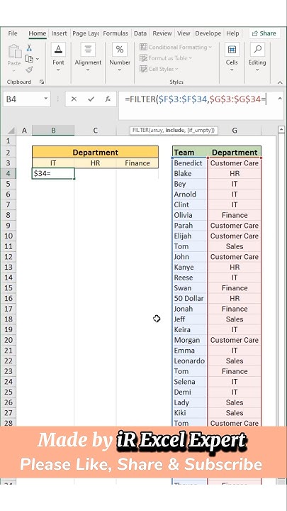 Filter Function Excel Pro Trick Filter Data Dynamically With Excel Automatic Exceltips Tricks