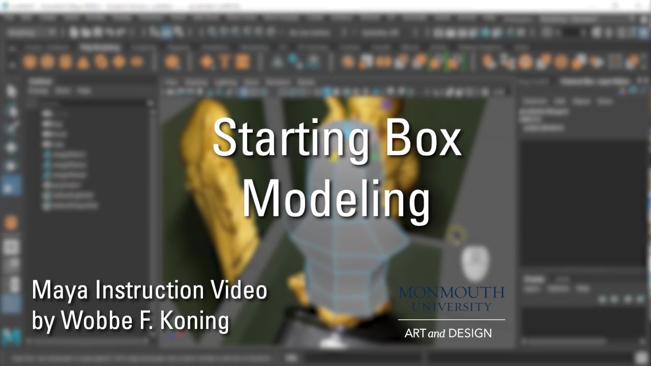 Starting to Box Model in Maya - YouTube