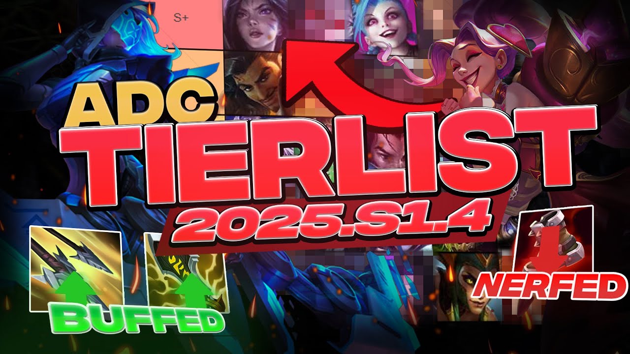 ADC TIERLIST PATCH 25.04 (NEW S+ TIER CHAMP?!?) - YouTube