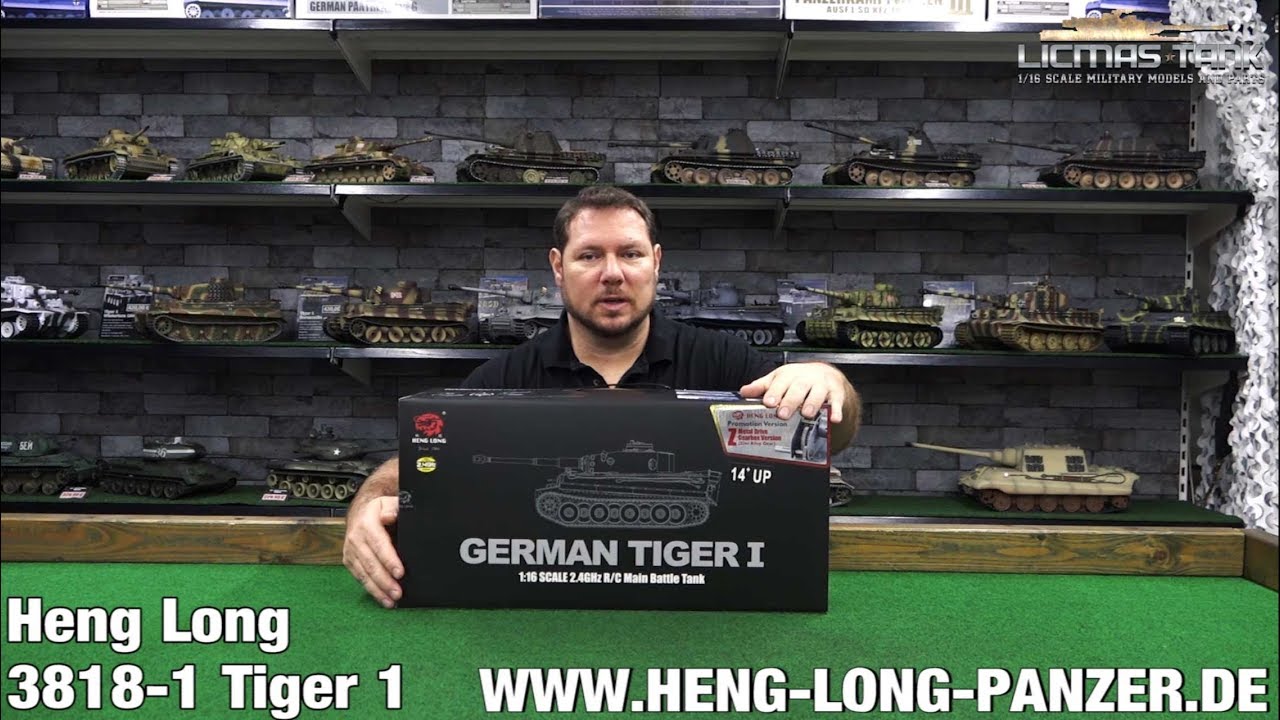 RC PANZER TIGER 1 HENG LONG 3818-1 / 4. GENERATION / 2.4 GHZ ...