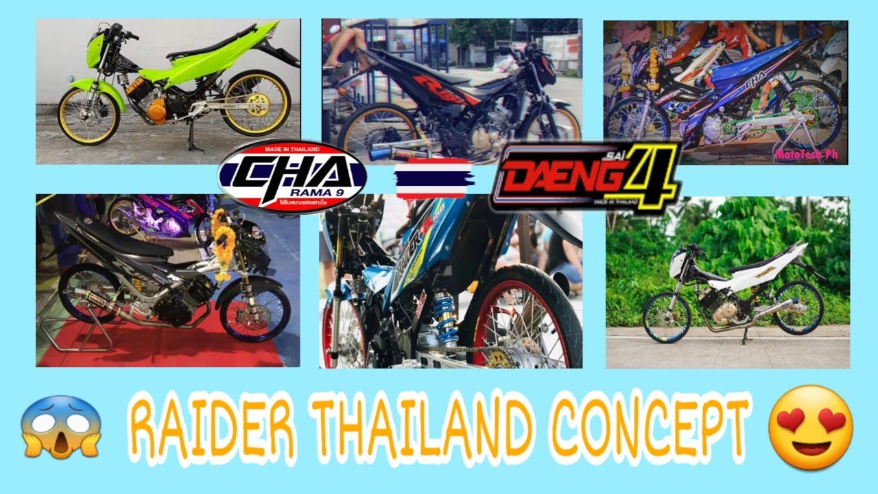 Raider 150 fi thai look | Raider 150 carb thai look - YouTube