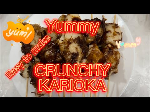 KARIOKA CRUNCHY EASY TO MAKE FILIPINO 🇵🇭 DELICACIES #food # ...