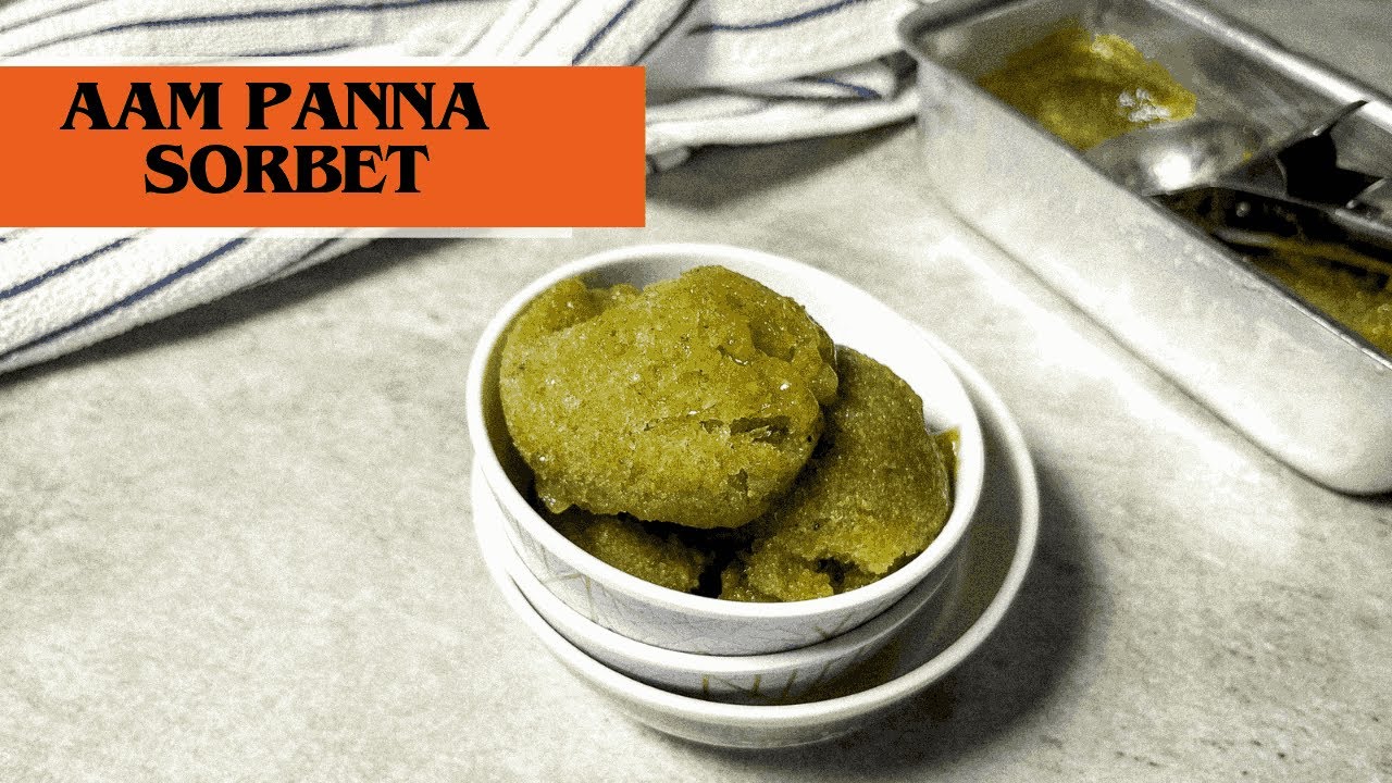 Aam panna Sorbet | Raw Mango Sorbet | No Cream Ice cream - YouTube