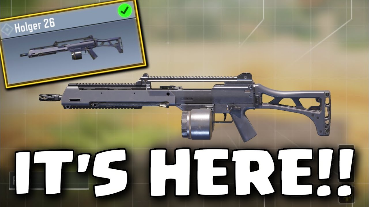 The HOLGER 26 LMG is HERE!! COD Mobile Holger26 Gunsmith build - YouTube
