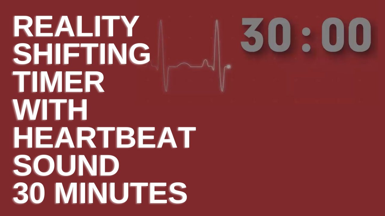 30 minute timer Red Countdown + heartbeat sound Cronômetro 30 minutos ...