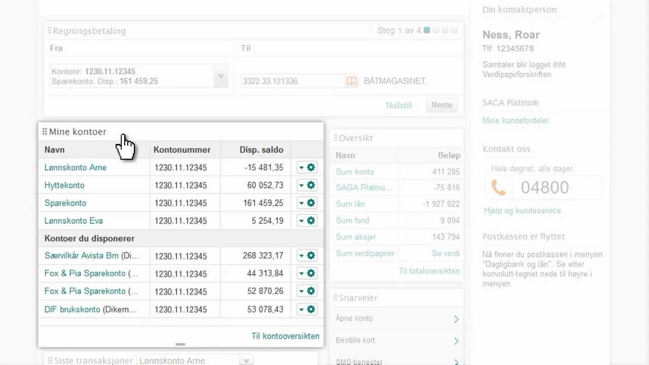 Bestem forsiden på dnb.no selv - slik fungerer det - YouTube