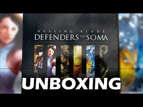 Unboxing - Healing Blade: Defenders of Soma - Solo Board Game - YouTube