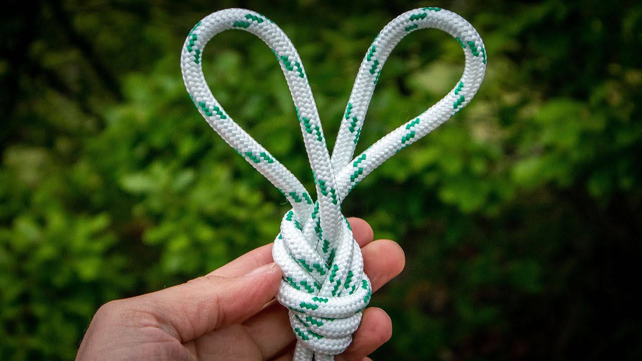 How to Tie Double Figure 8 Loop Knot (Bunny/Dog Ears, Super 8) - YouTube