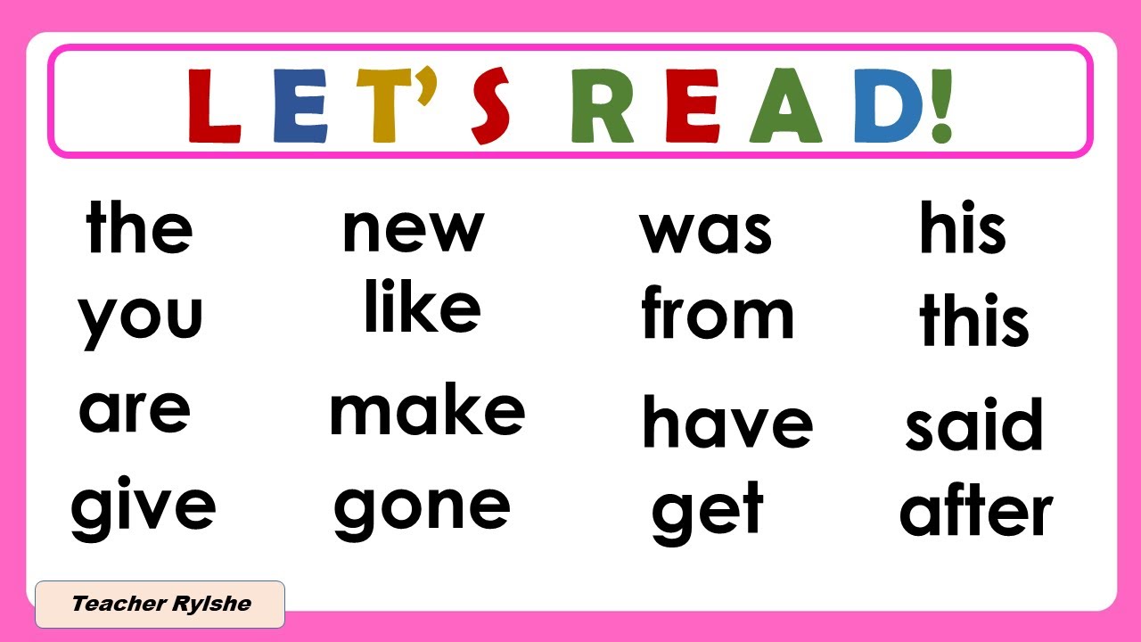 NEW SIGHT WORDS READING PRACTICE FOR GRADES 1,2,3 | READING WORDS COMPILATION | WORDS FOR 1,2,3 ...