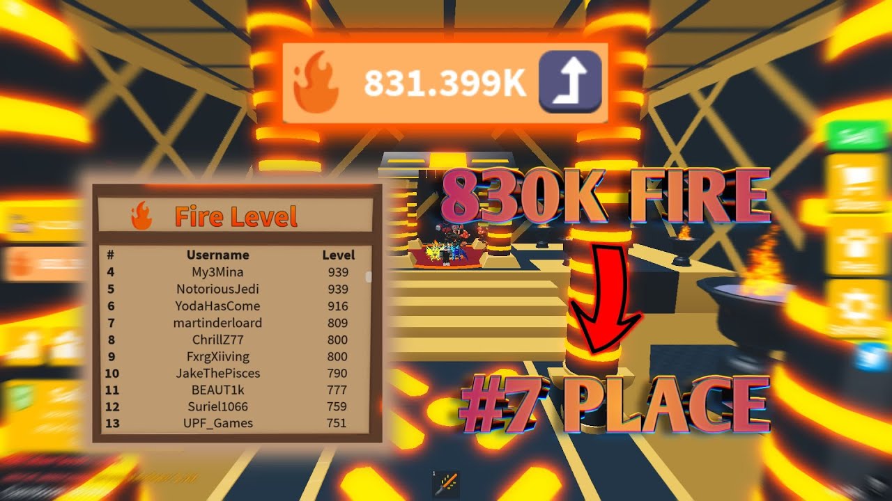 Spending 831k fire points lvl 809!!! - Saber Simulator - YouTube