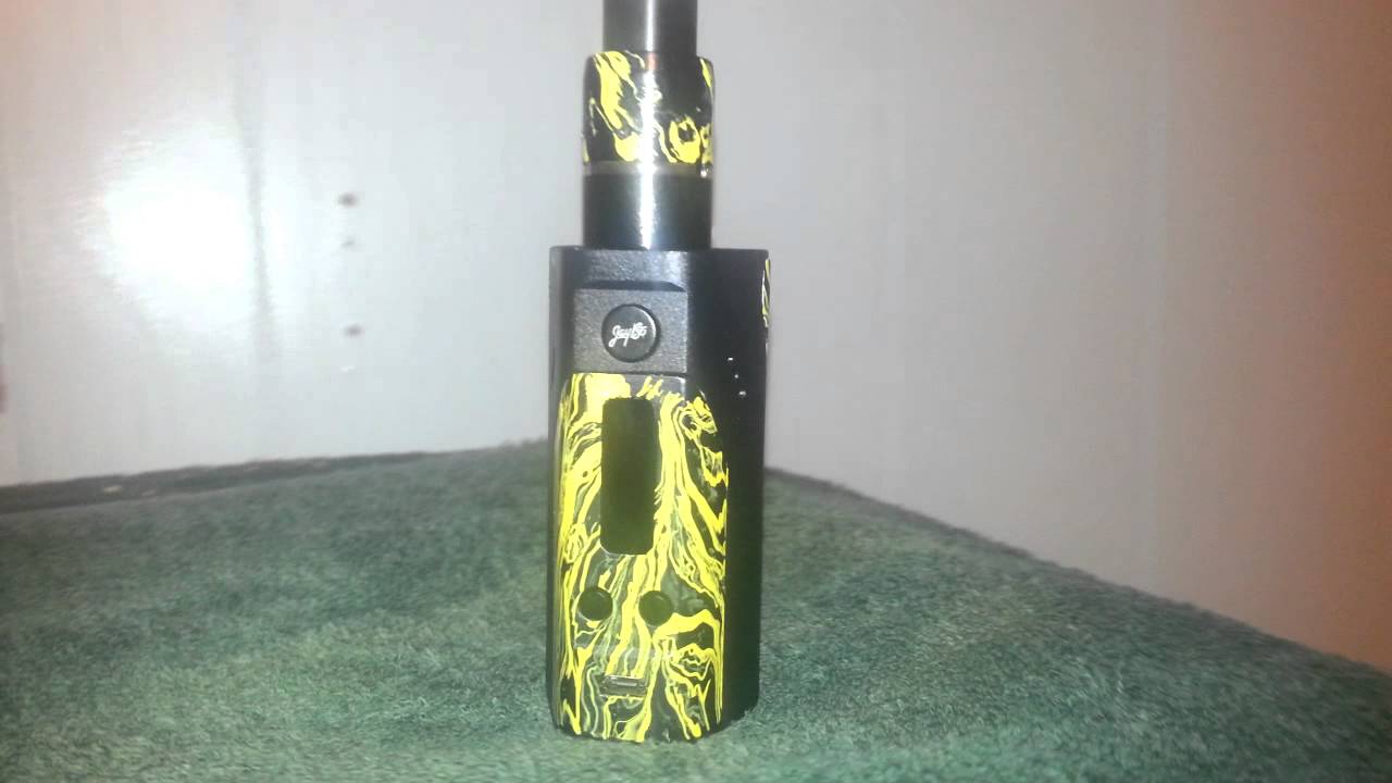 Swirl painted Wismec Reuleaux Rx200 with Velocity Rda - YouTube