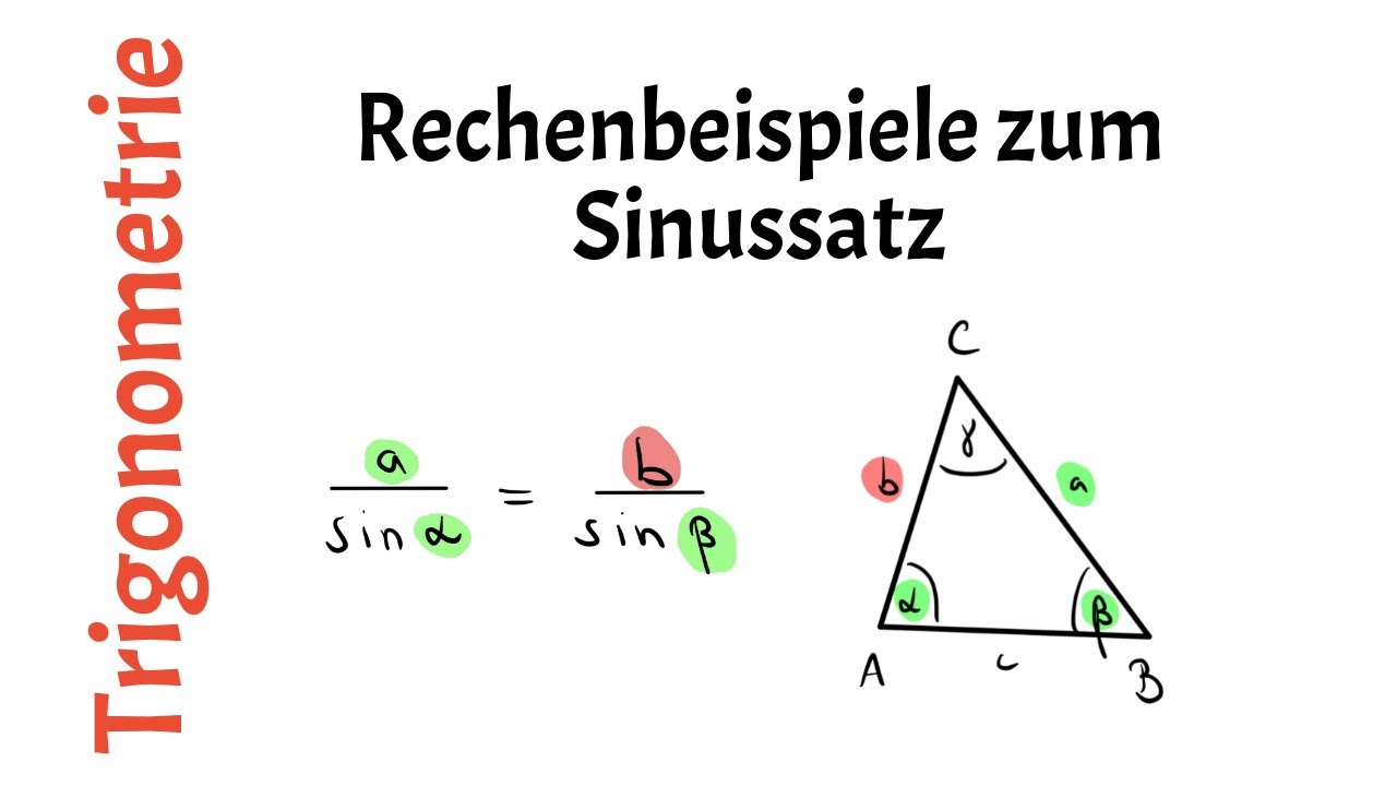 (9) Rechenbeispiele Sinussatz | Trigonometrie - YouTube