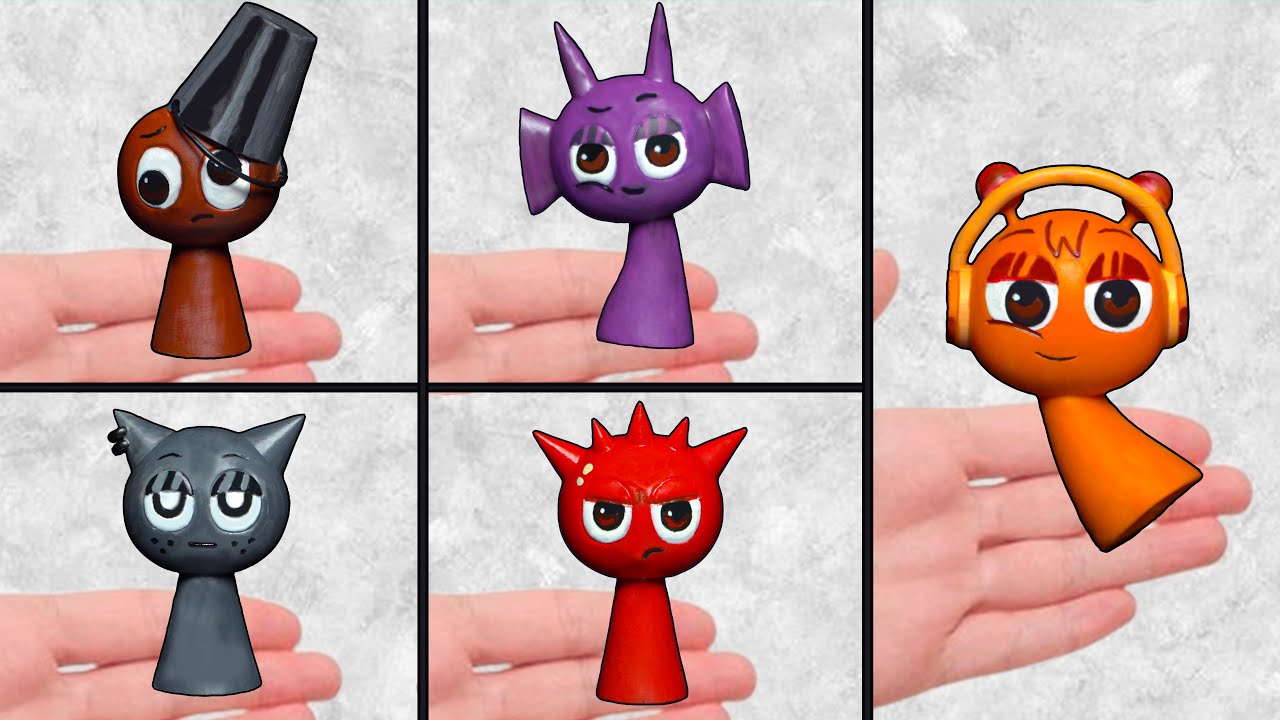 I Making SPRUNKI Animated Series Intro Sculptures Timelapse #sprunki ...