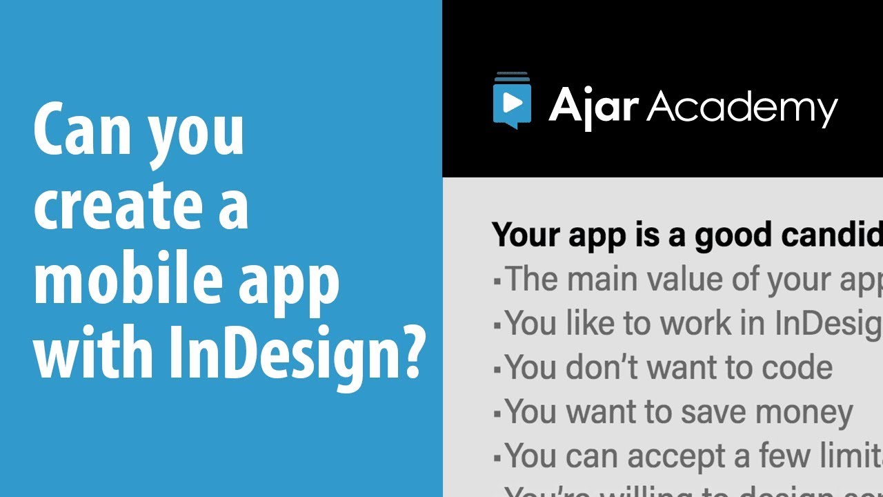 Can you build a mobile app with InDesign? - YouTube
