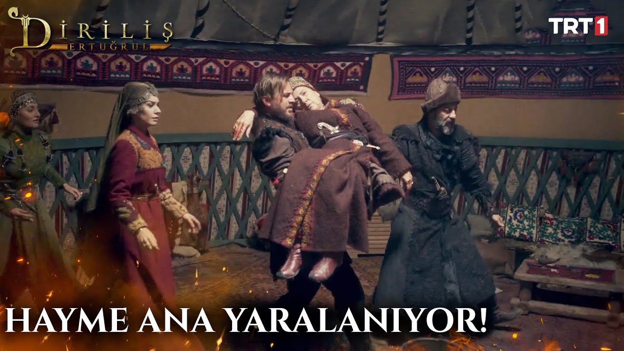 Hayme Ana yaralanıyor! | #DirilişErtuğrul 39. Bölüm @trt1 - YouTube