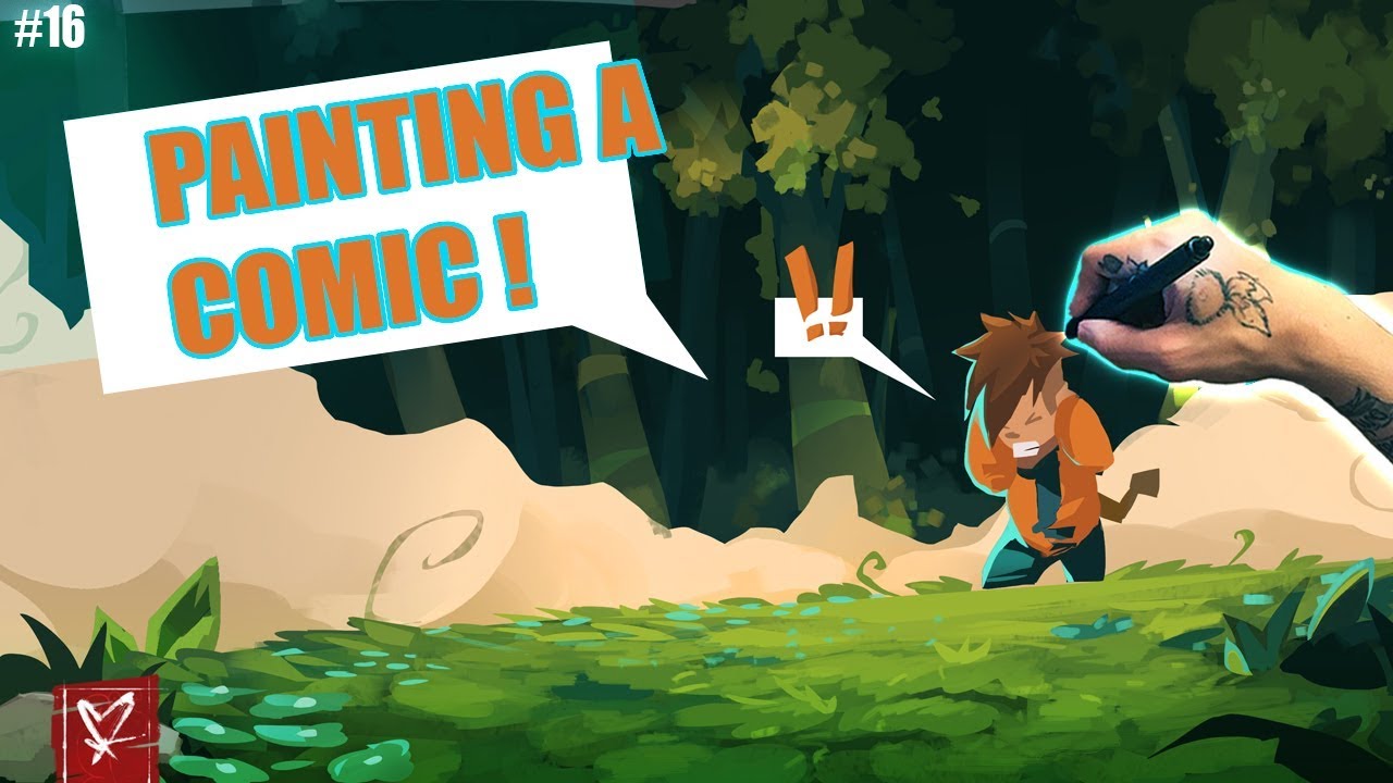Painting A Comic! (Quick Render Tips) - YouTube