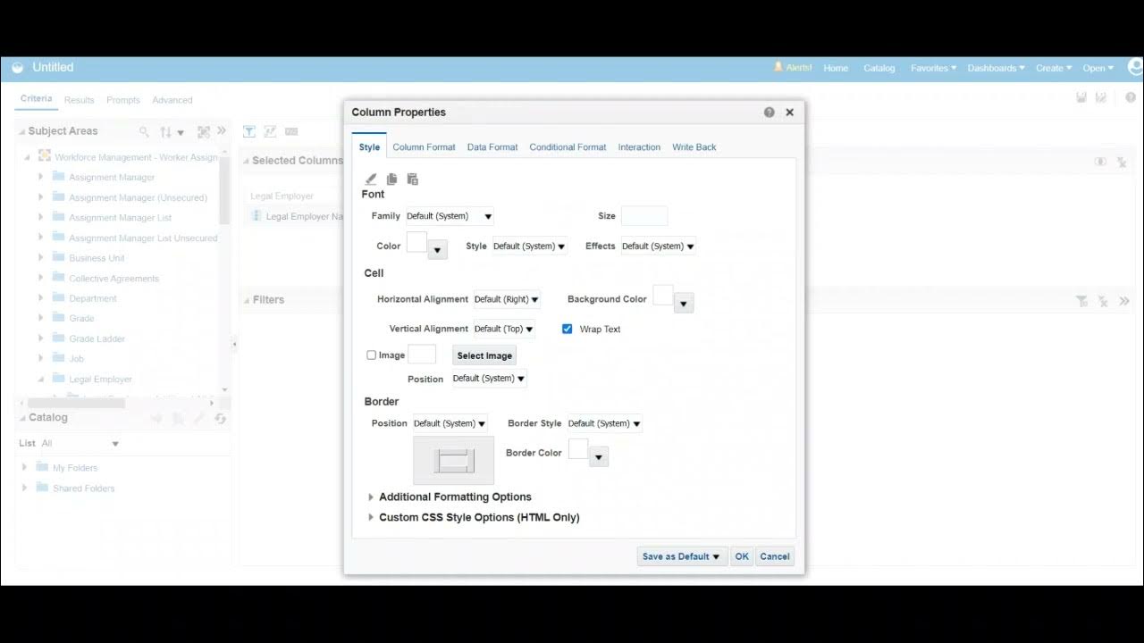 Part 9 - Conditional Formatting in OTBI (Oracle Transaction Business Intelligence) - HCM Cloud ...