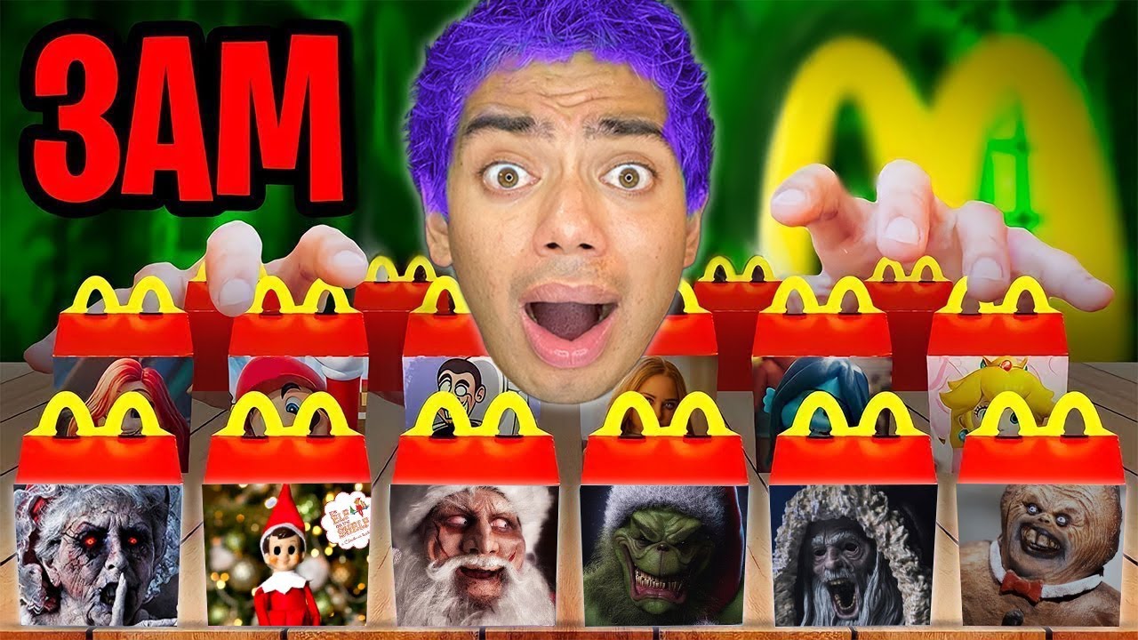 DO NOT ORDER ALL CHRISTMAS HAPPY MEALS AT 3 AM!! (*DISGUSTING*) - YouTube