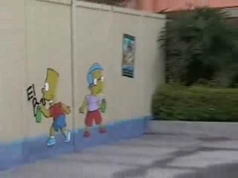 The Simpsons construction at Universal Orlando - YouTube