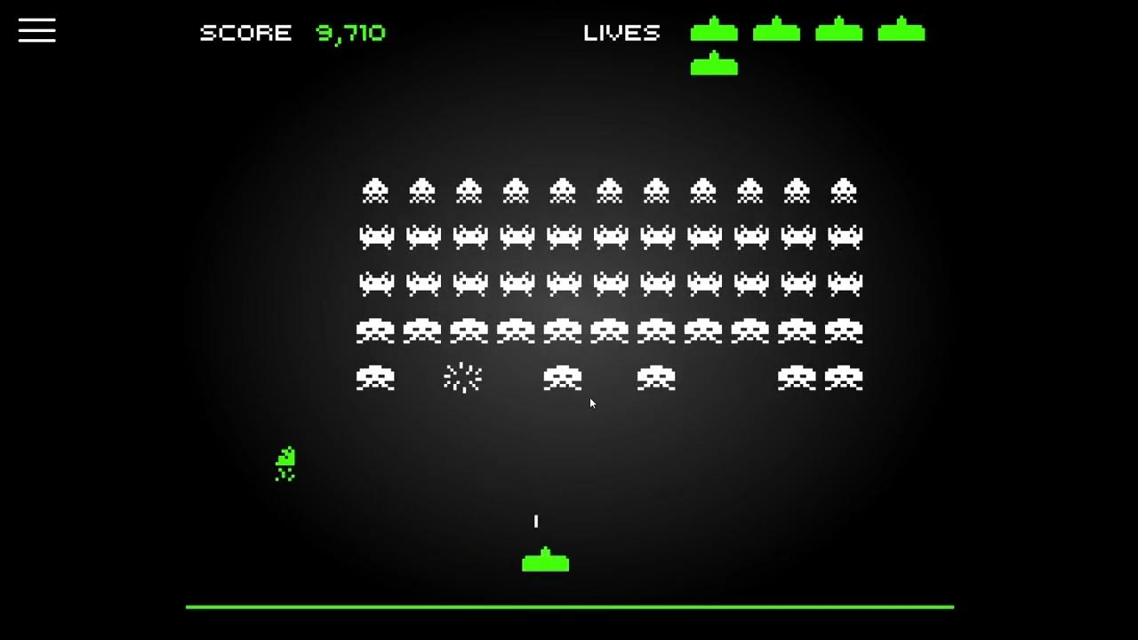 Playing Space Invaders Youtube