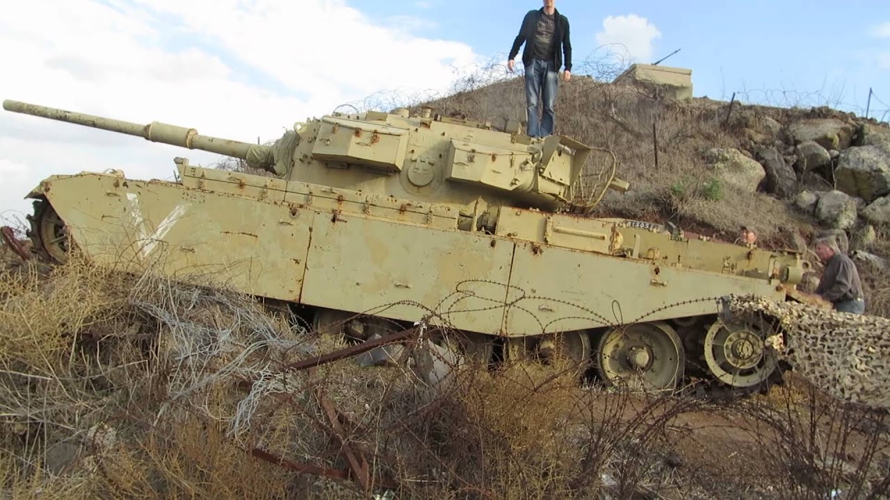 The Golan Heights - Tal Saki, Israel: Old Israeli tank - YouTube