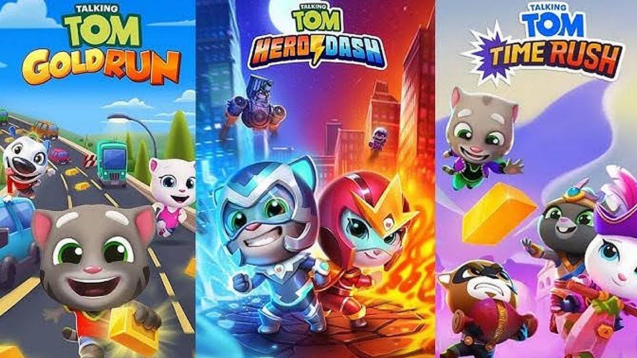 Talking Tom Hero Dash X Time Rush Angela Speedrun Live Gameplay - YouTube