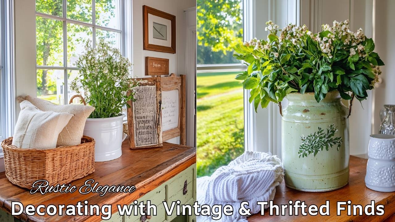 Rustic Elegance Redefined | Decorating with Thrifted Farmhouse Finds ...