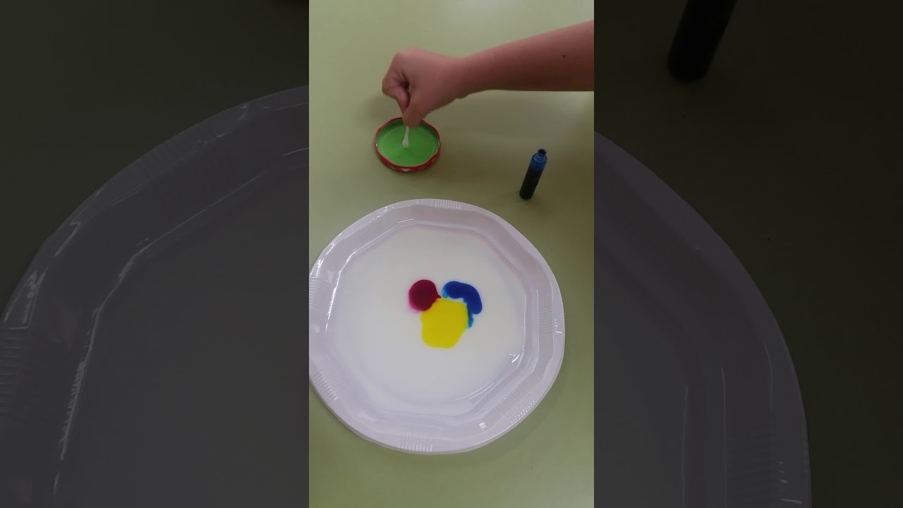 Experimento: Dibujos mágicos (con leche, jabón y colorantes) - YouTube