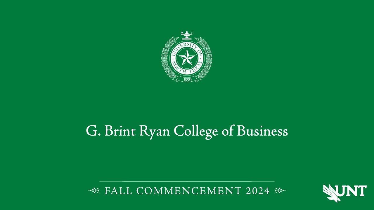 Business | UNT Commencement Fall 2024 - YouTube