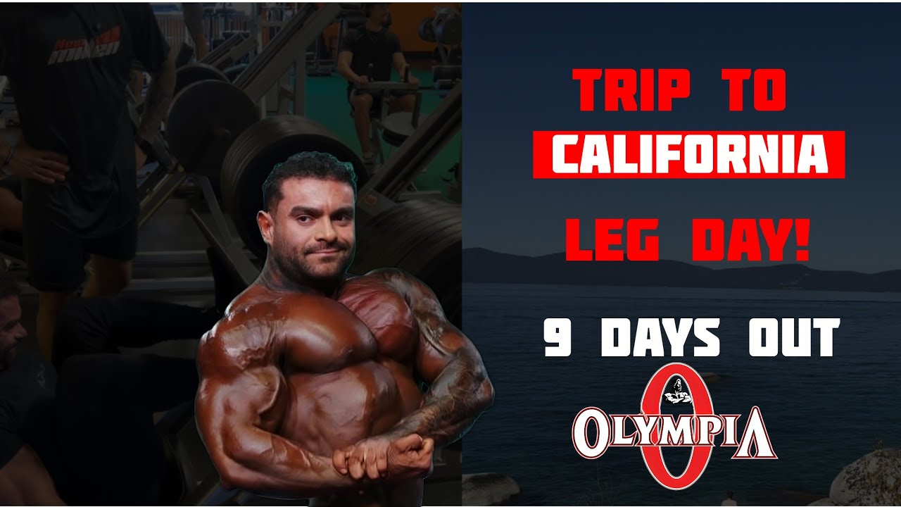 TRIP TO CALIFORNIA AND LEG DAY - 9 DAYS OUT - YouTube