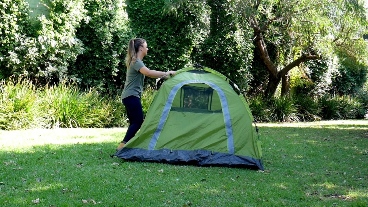 TREK Instant Snap Lock 3 Man Dome Tent - YouTube