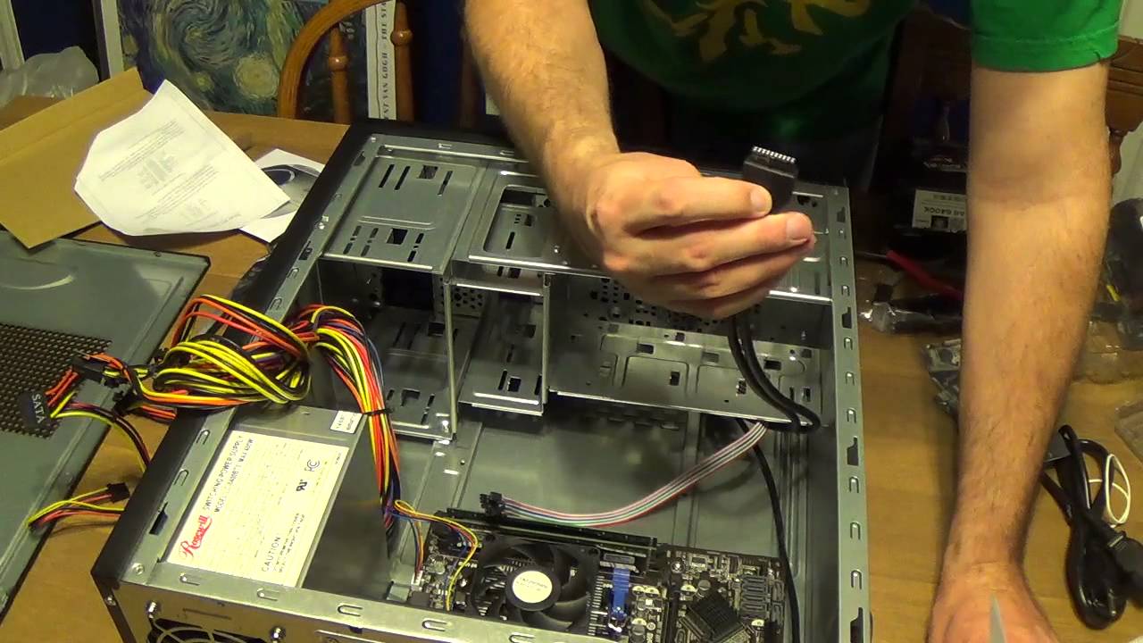 Home Server Build Part 6 - Front Panel Connections - YouTube